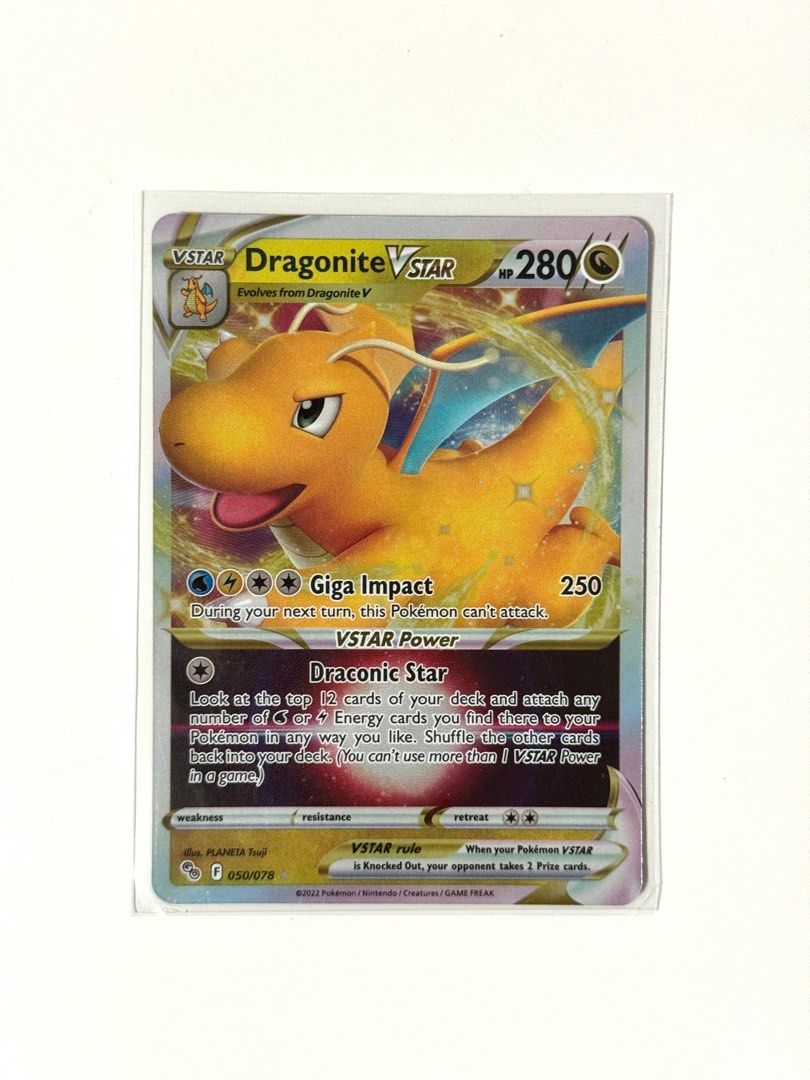 [POKEMON GO] Dragonite VSTAR Pokemon Card, Hobbies & Toys, Toys & Games ...