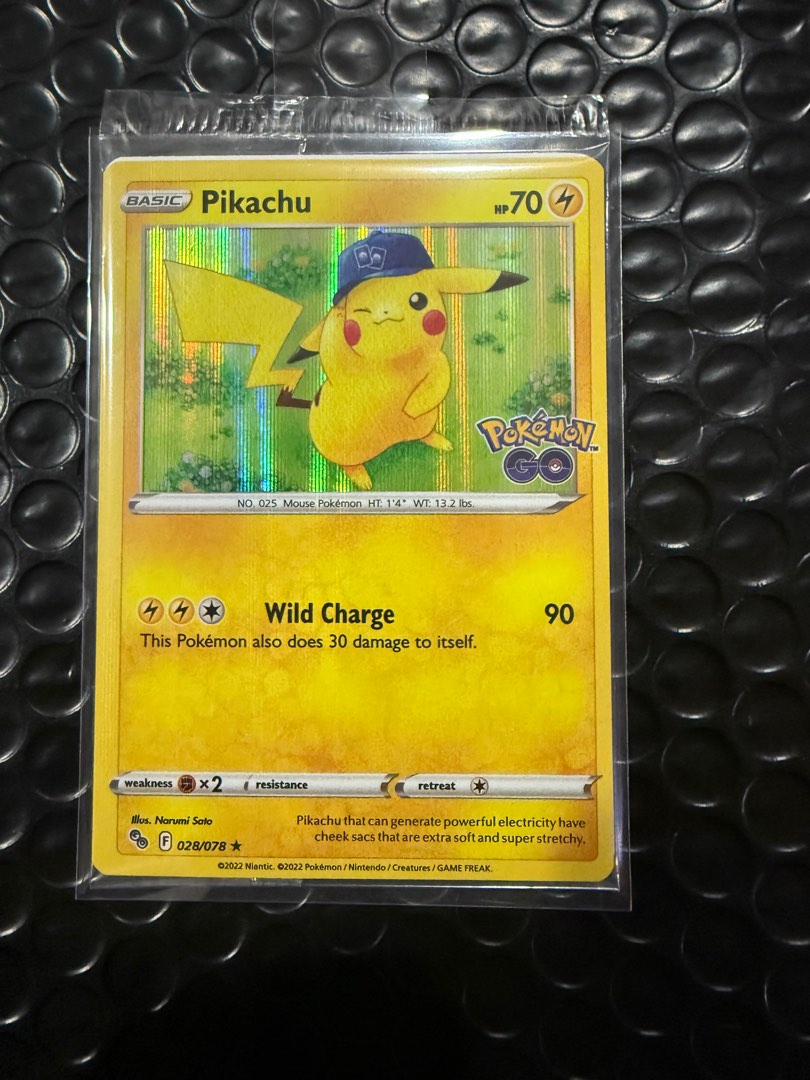 Pokemon GO Promo Card Pikachu 028/078, Hobbies & Toys, Toys & Games on ...