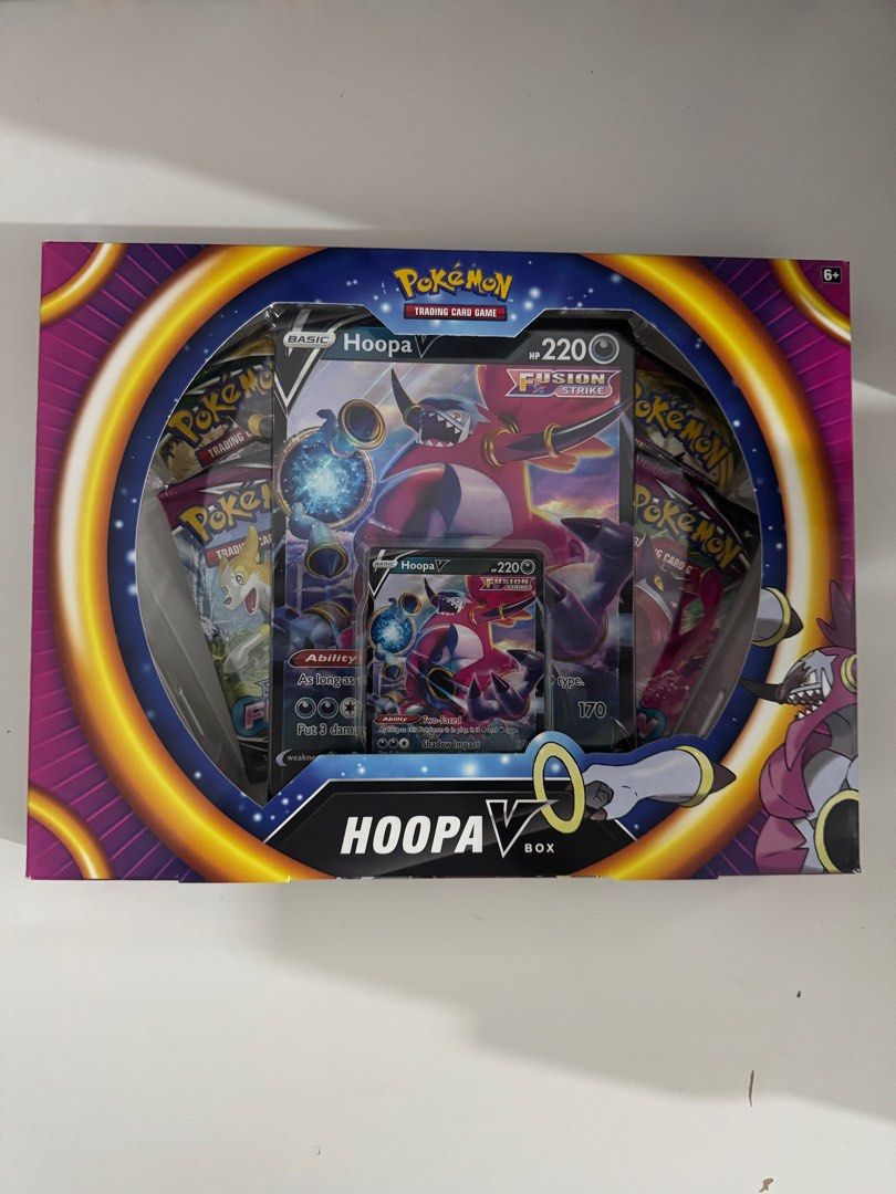 Pokemon TCG: Hoopa V Box, Hobbies & Toys, Toys & Games on Carousell