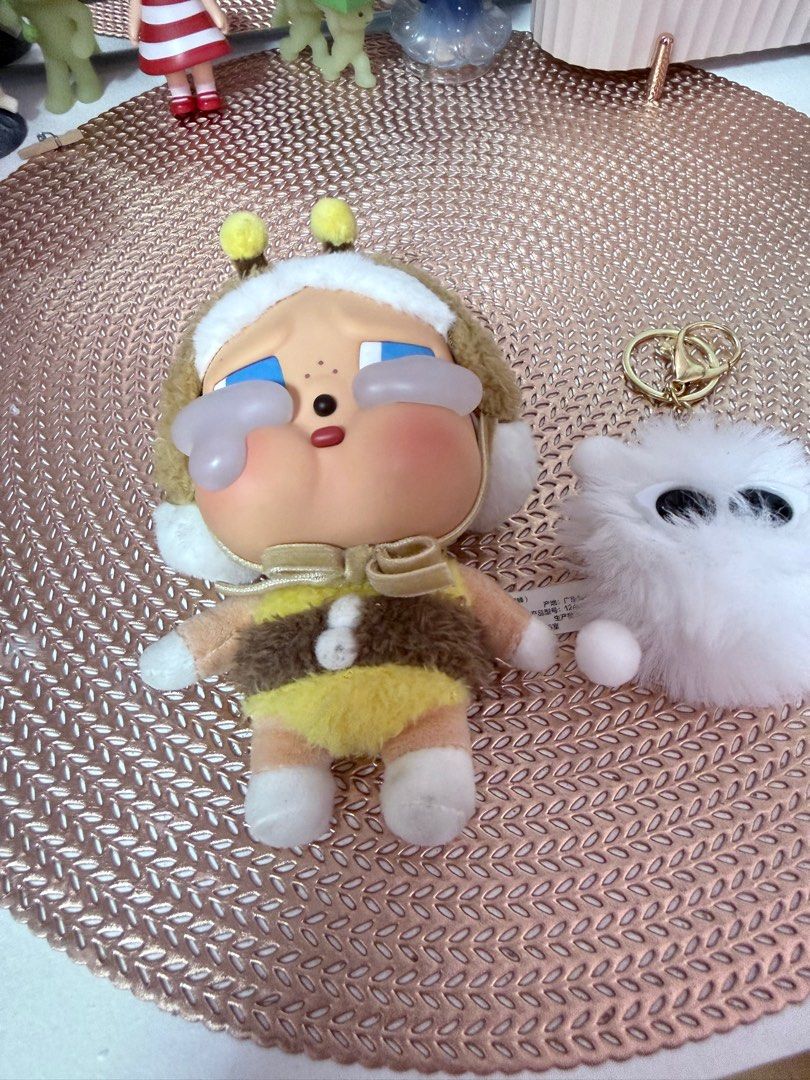 Popmart Crybaby Bee Keychain, Hobbies & Toys, Toys & Games on Carousell