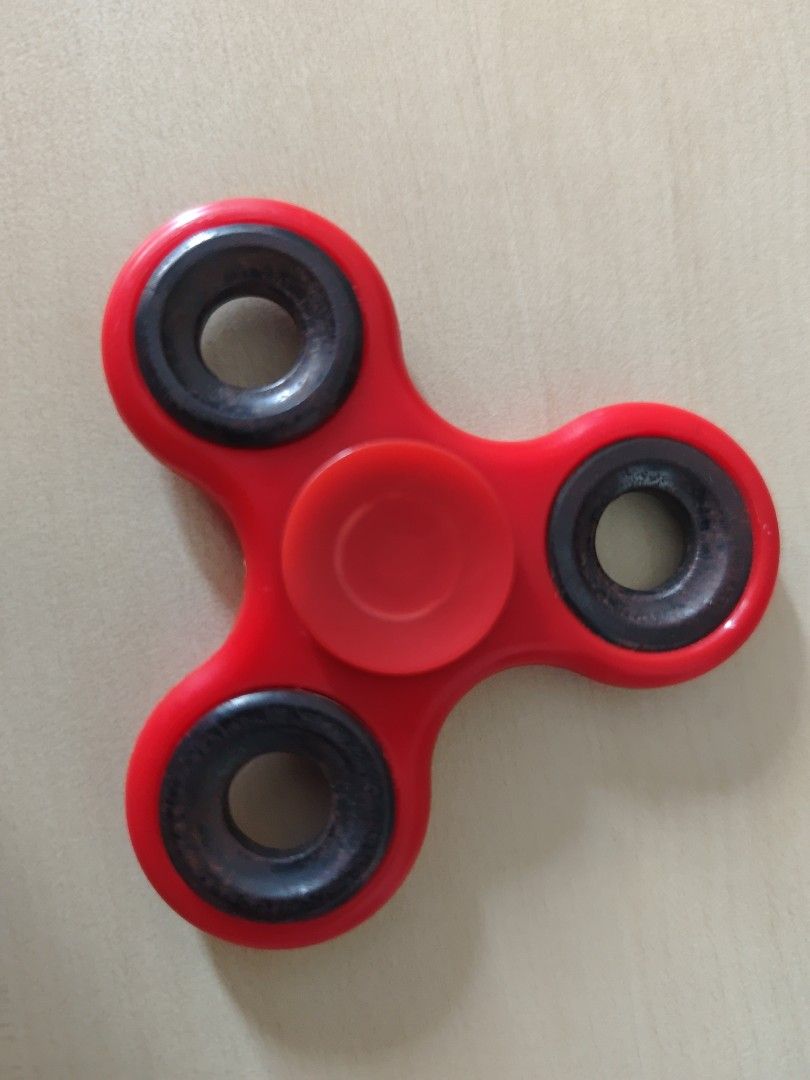 Red Fidget Spinner, Hobbies & Toys, Toys & Games on Carousell