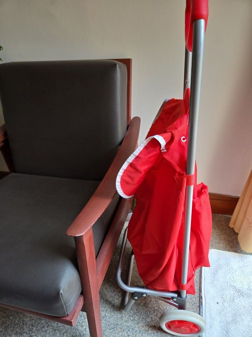 Red ntuc Shopping Cart trolley, Furniture & Home Living, Home ...