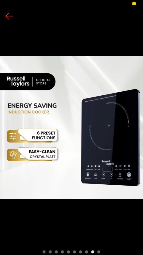 Russell Taylors Induction Cooker - Energy Saving, TV & Home Appliances ...
