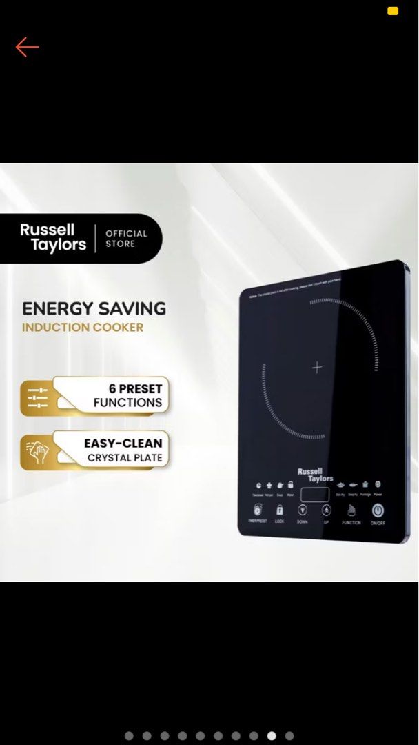 Russell Taylors Induction Cooker - Energy Saving, TV & Home Appliances ...