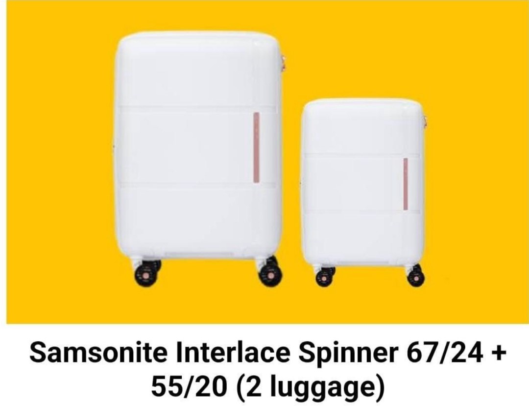 Samsonite Interlace Spinner Luggage , Hobbies & Toys, Travel, Luggage ...