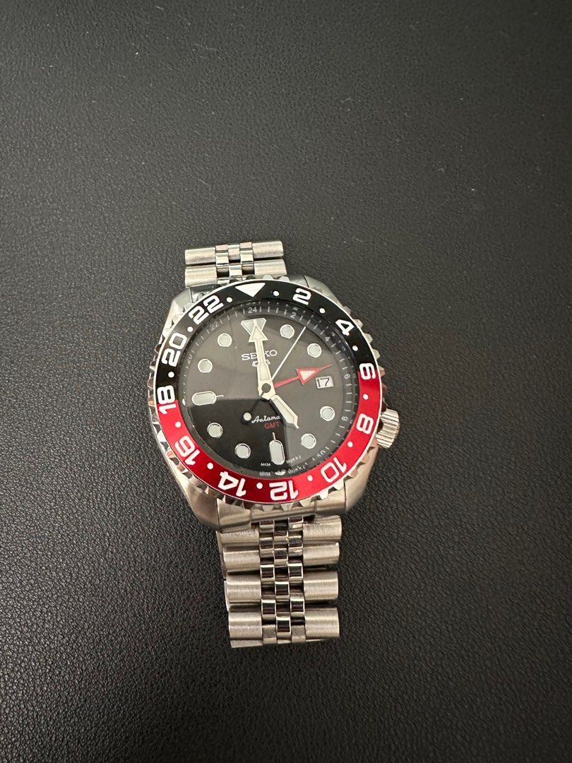 Seiko Coke Style GMT Mod (NH34 GMT Movement), Men's Fashion, Watches ...