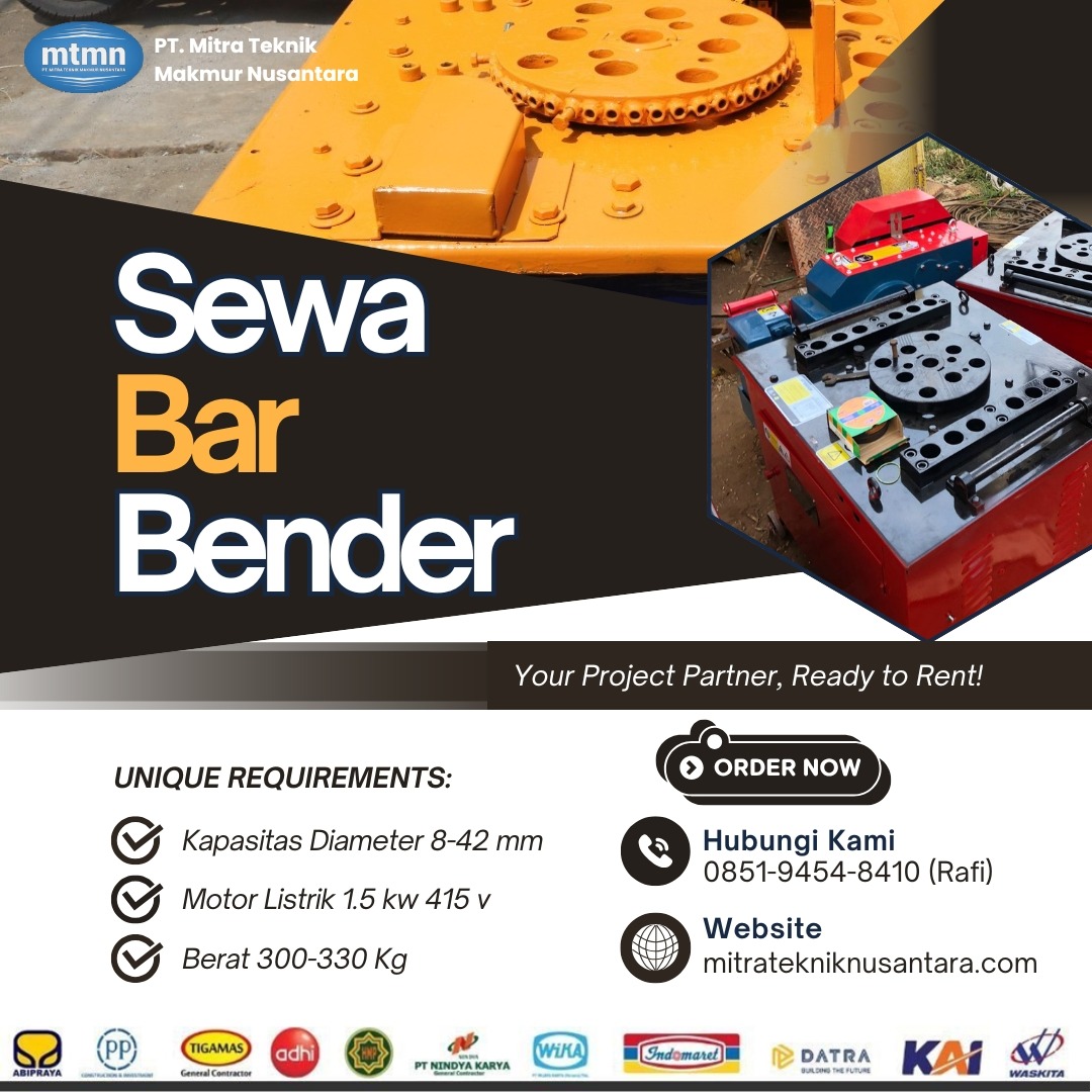 Sewa Bar Bender & Bar Cutter Semarang - WA: 0851-9454-8410 - Alat ...
