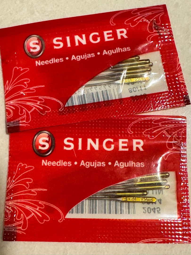 Singer Sewing Machine Needles - 80/11 & 90/14, Hobbies & Toys ...