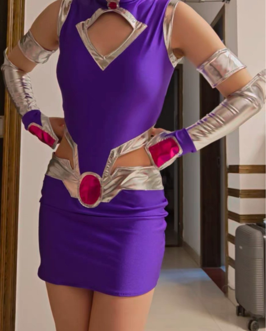 Starfire Cosplay Costume, Hobbies & Toys, Collectibles & Memorabilia ...
