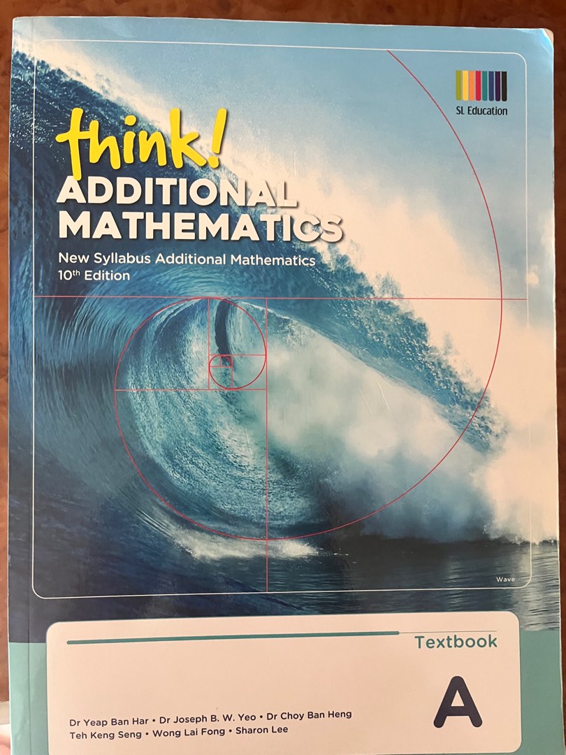 Think! Additional Mathematics Textbook A 10th Edition, Hobbies & Toys ...