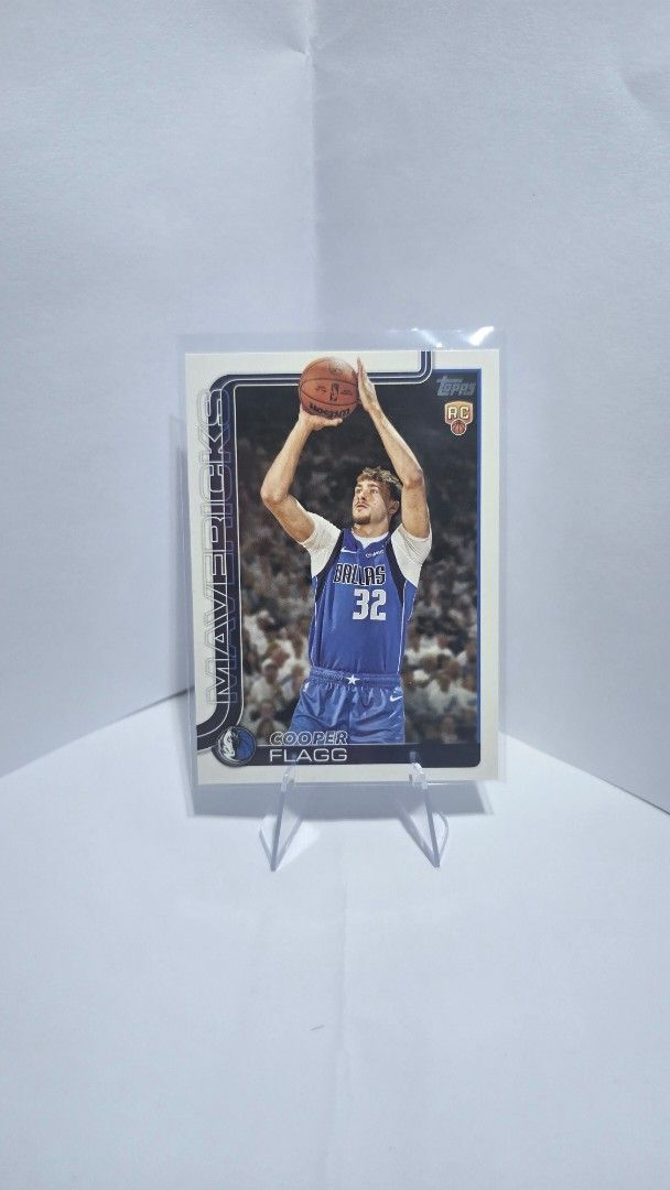 Topps 2025 Flagship NBA Cooper Flagg Base card, Hobbies & Toys, Toys ...