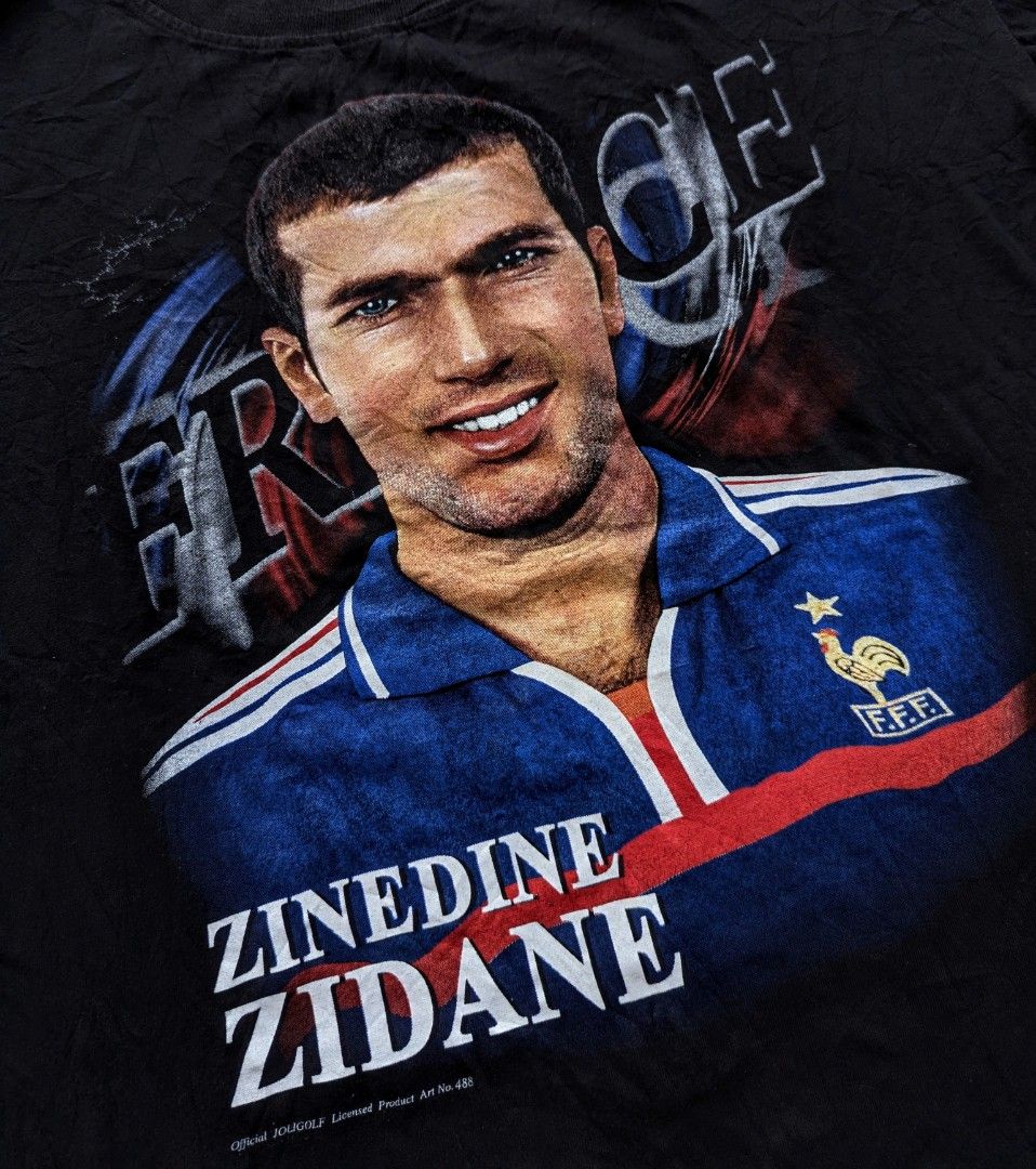 Vintage Boot Zinedine Zidane Tshirt, Men's Fashion, Tops & Sets ...