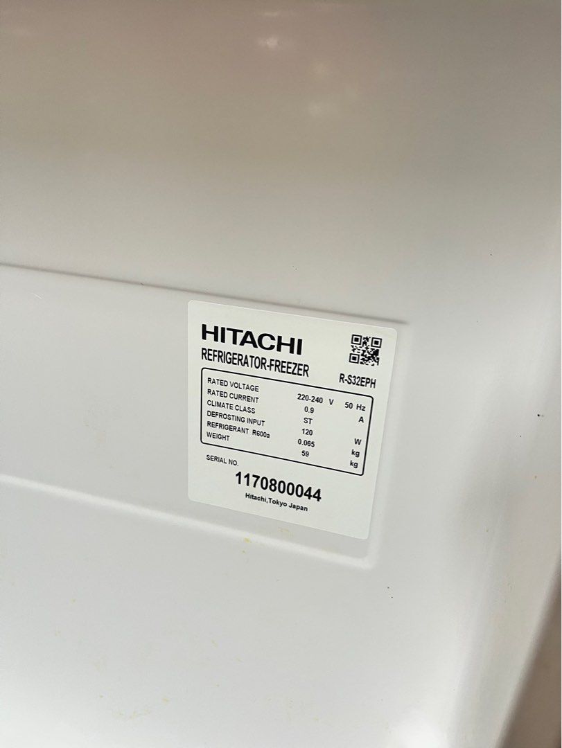 日立牌變頻三門雪櫃，高度173cm, 家庭電器, 廚房電器, 雪櫃及冰櫃 - Carousell