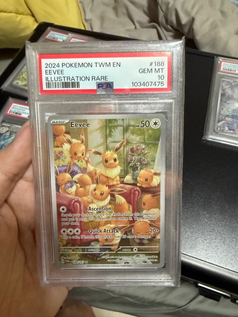 2024 Pokemon Eevee Illustration Rare PSA 10 GEM MT, Hobbies & Toys ...