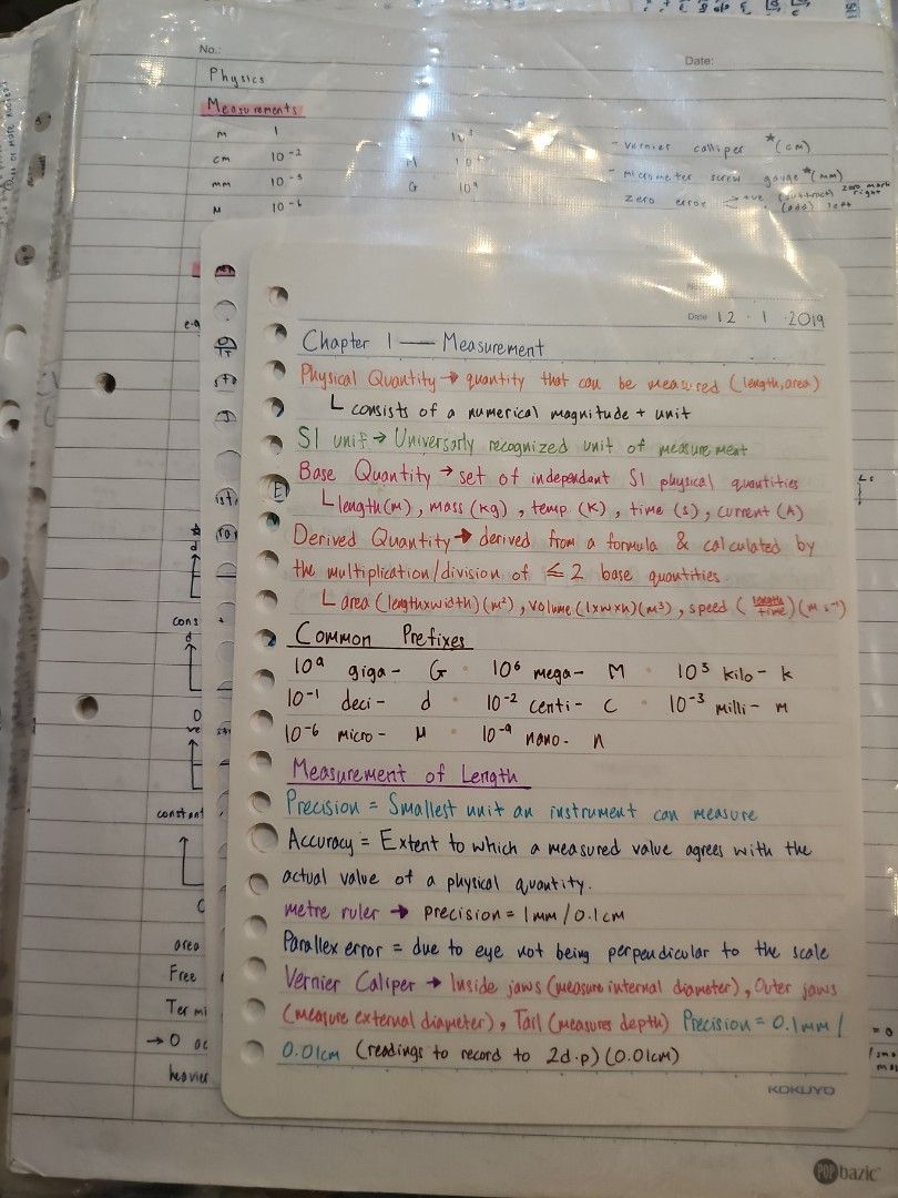 Pure Phys, Chem, Bio Handwritten notes, Hobbies & Toys, Books ...