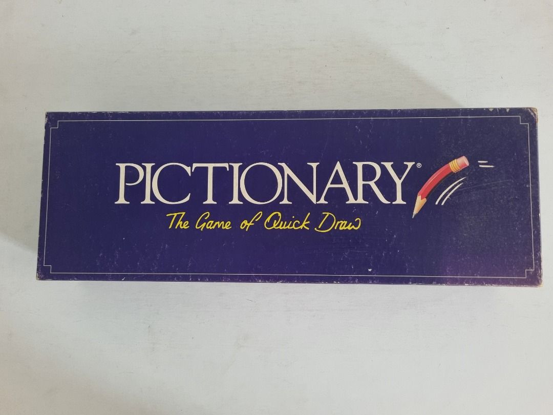 💥 Game- 80s' Vintage Pictionary " The Game of Quick Draw" Board Game ...