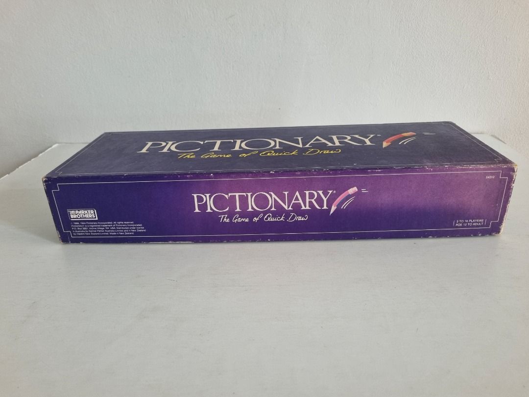 💥 Game- 80s' Vintage Pictionary " The Game of Quick Draw" Board Game ...