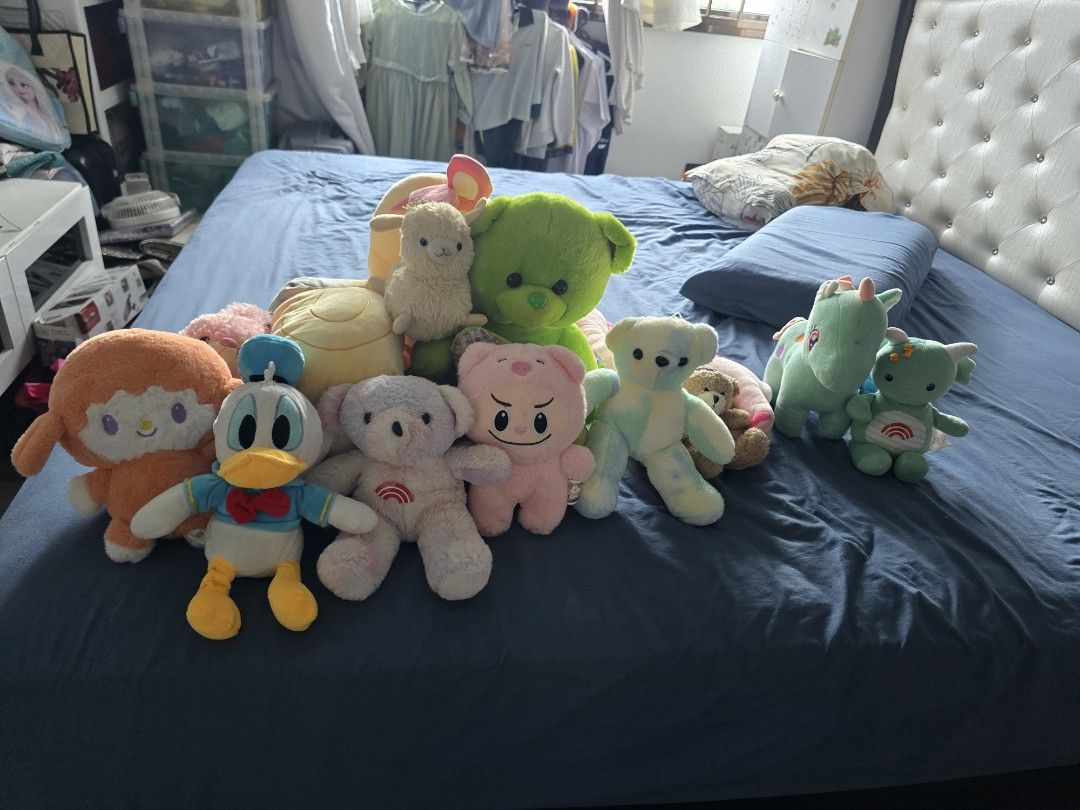 Assorted Plush Toys - Various Characters, Hobbies & Toys, Toys & Games ...