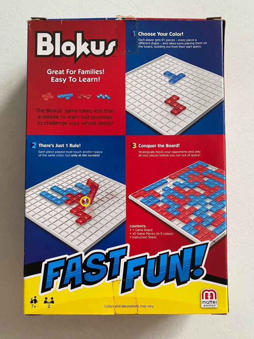 Blokus Board Game - Fast Fun!, Hobbies & Toys, Toys & Games on Carousell