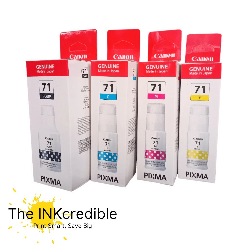 Canon Pixma Ink GI 71 (PGBK/C/M/Y), Computers & Tech, Printers ...