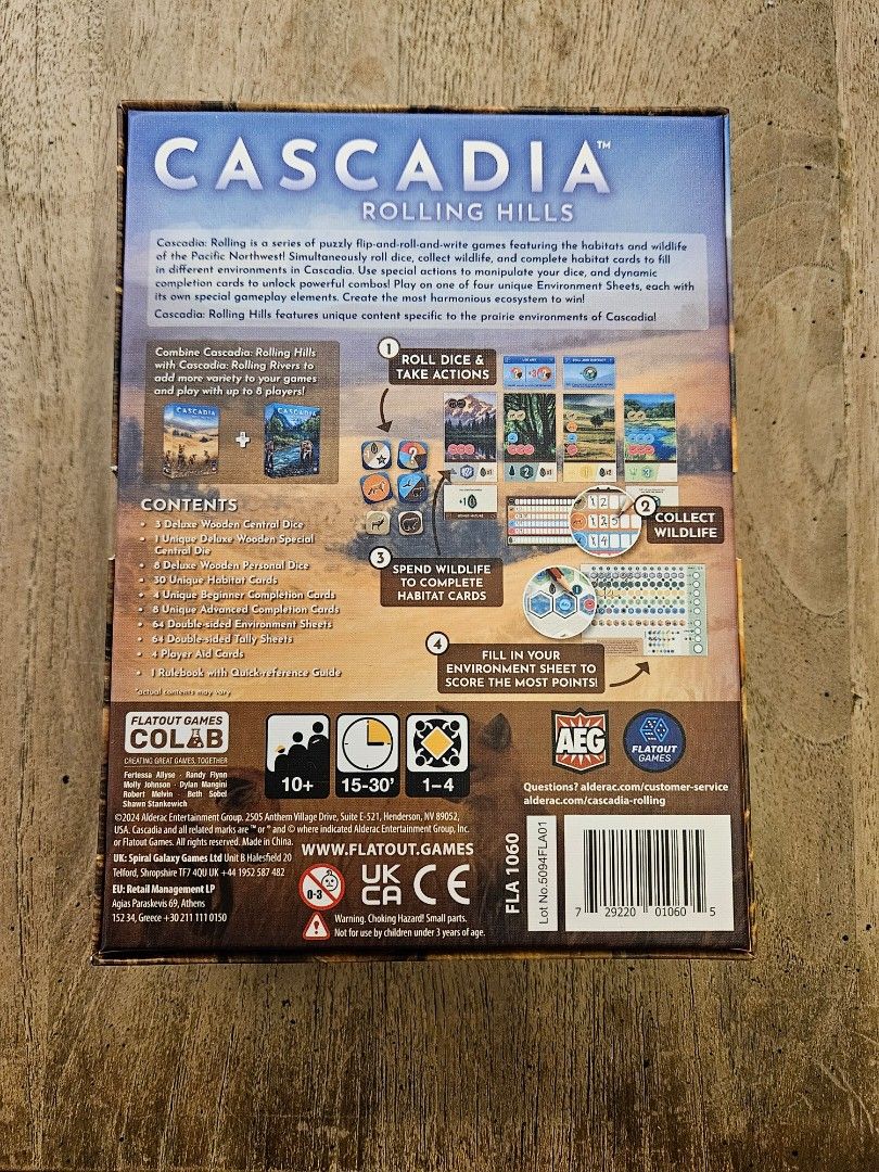 Cascadia: Rolling Hills Board Game (Kickstarter edition) by Flatout Games, Hobbies & Toys, Toys ...
