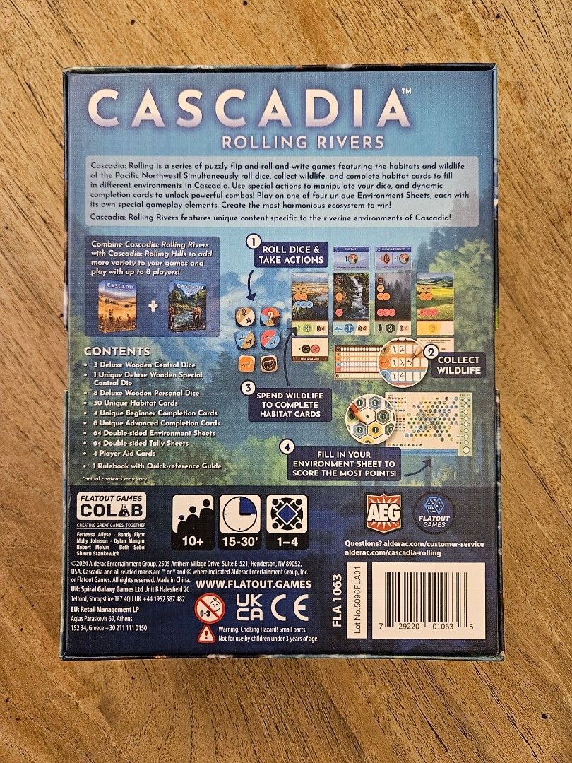 Cascadia: Rolling Rivers Board Game (Kickstarter edition) by Flatout Games, Hobbies & Toys, Toys ...