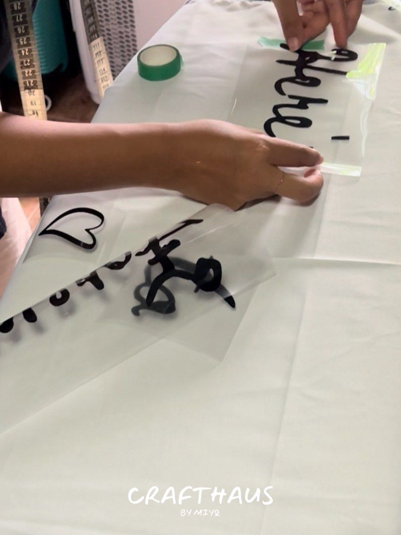 Custom Linen Banner, Hobbies & Toys, Stationery & Craft, Handmade Craft ...