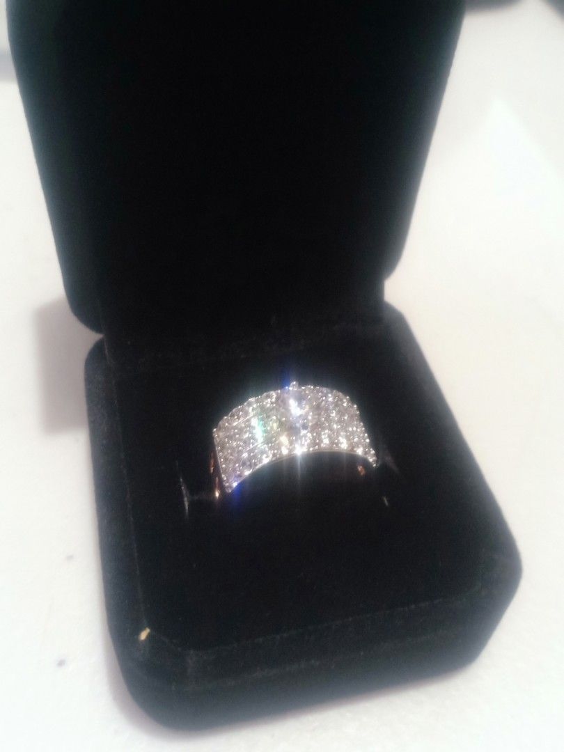 Diamond ring italy imported, Women's Fashion, Jewelry & Organizers ...