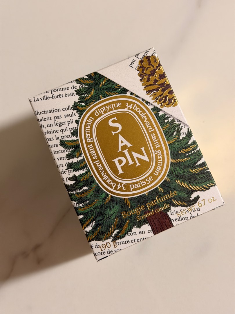 Diptyque candle sapin, Furniture & Home Living, Home Fragrance on Carousell