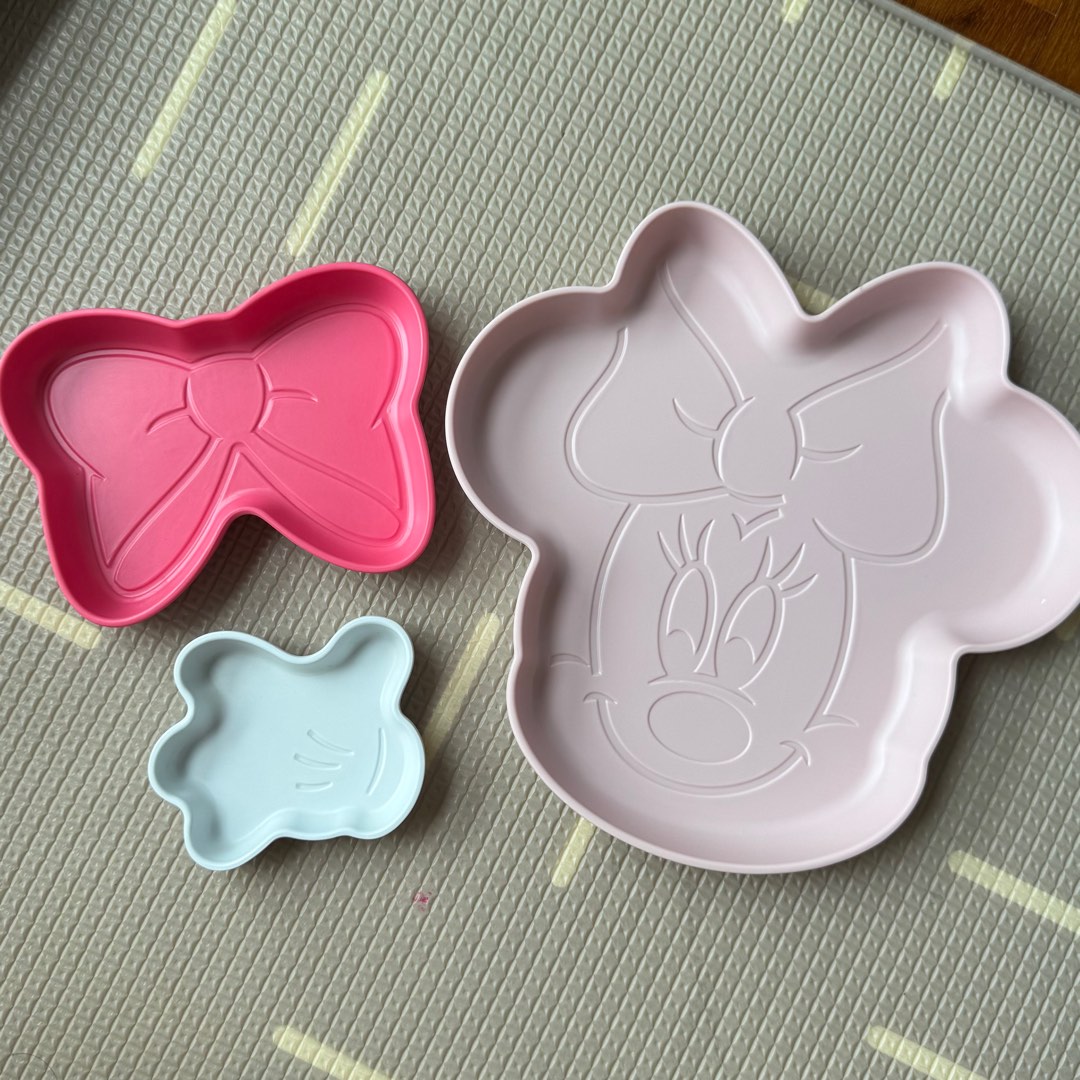 Disneyland Minnie Mouse Plate Set, Babies & Kids, Nursing & Feeding ...