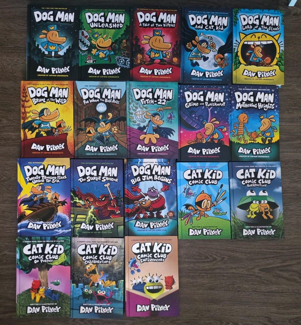 Dog man and cat kid books (18 books), Hobbies & Toys, Books & Magazines ...