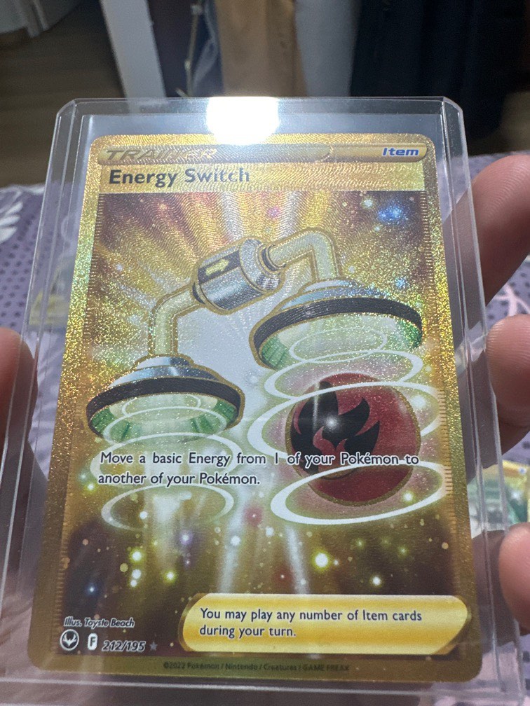 Energy Switch Gold Secret Rare, Hobbies & Toys, Toys & Games on Carousell