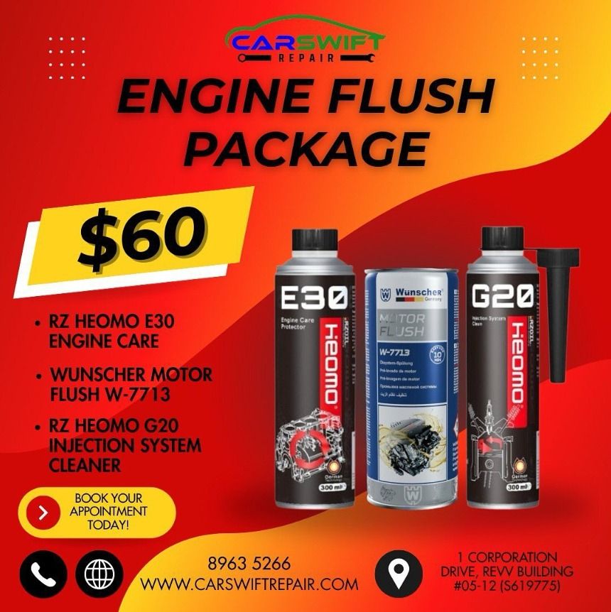 ENGINE FLUSHING, Car Accessories, Car Workshops & Services on Carousell