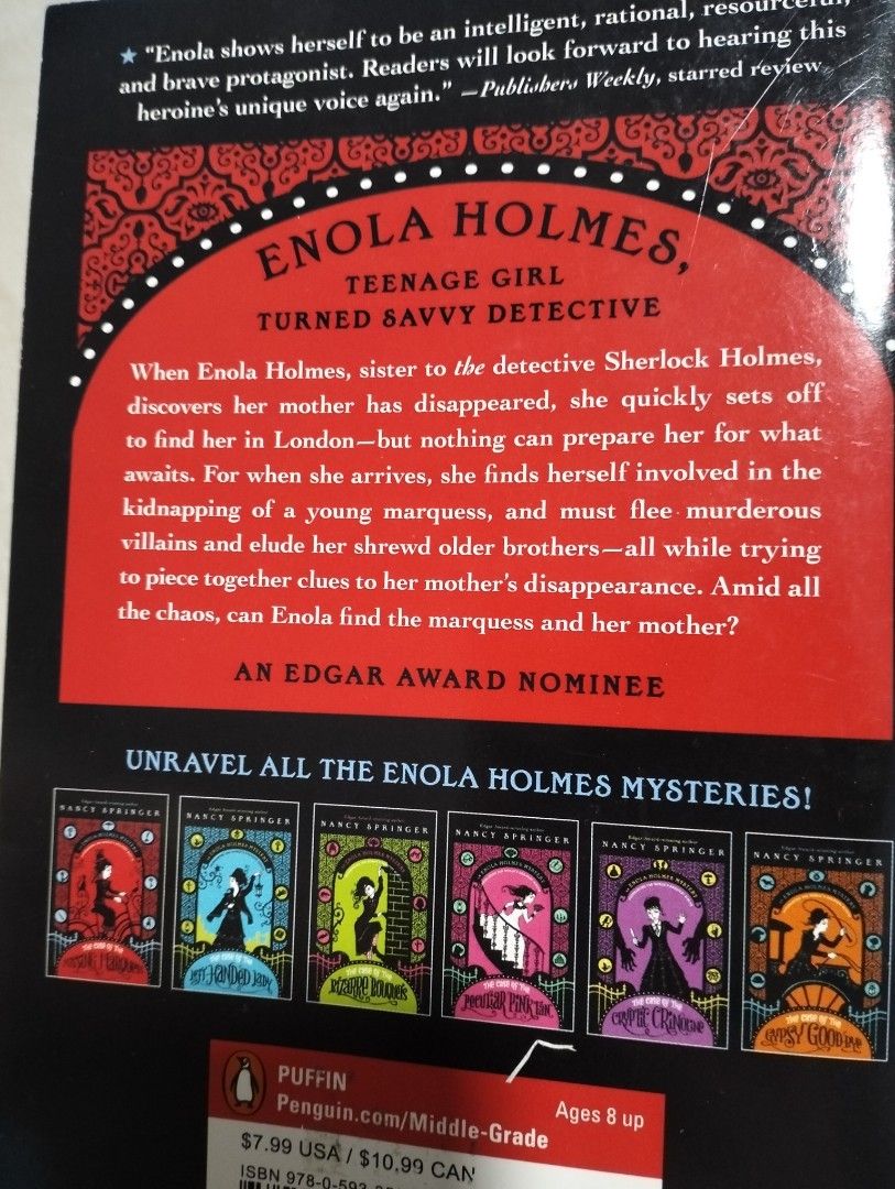 Enola Holmes: The Case of the Missing Marquess, Hobbies & Toys, Books ...