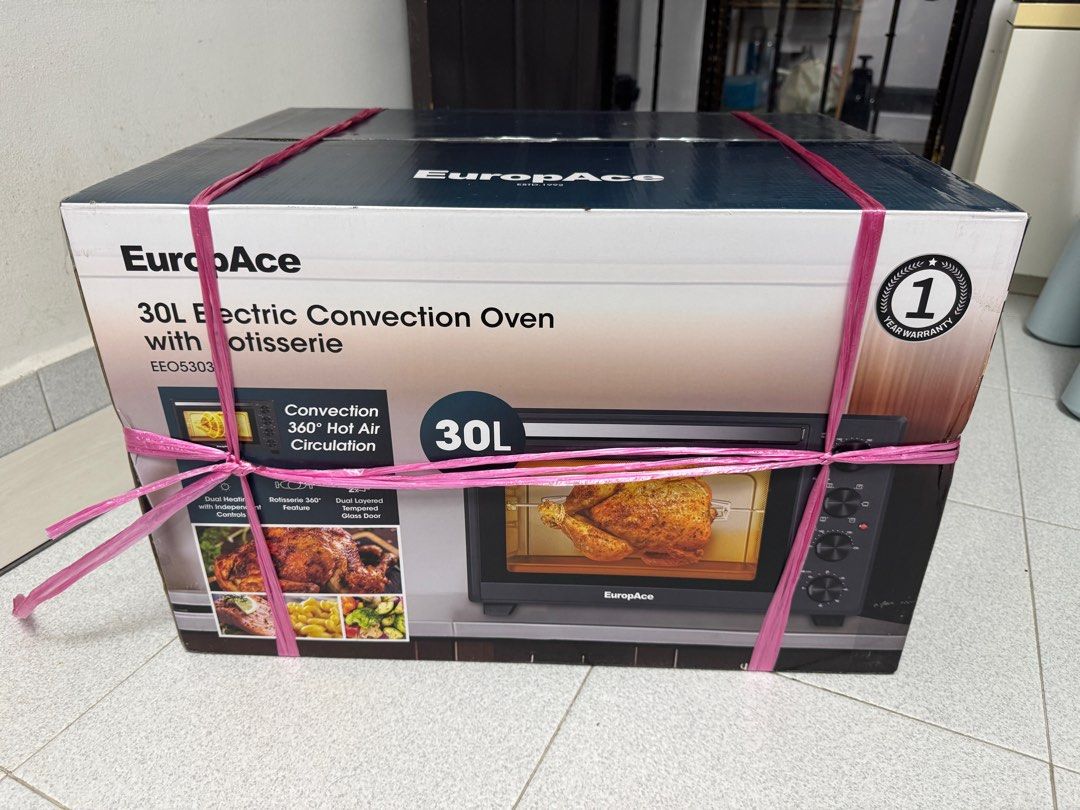 EuroAce 30L Electric Convection Oven with Rotisserie, TV & Home ...