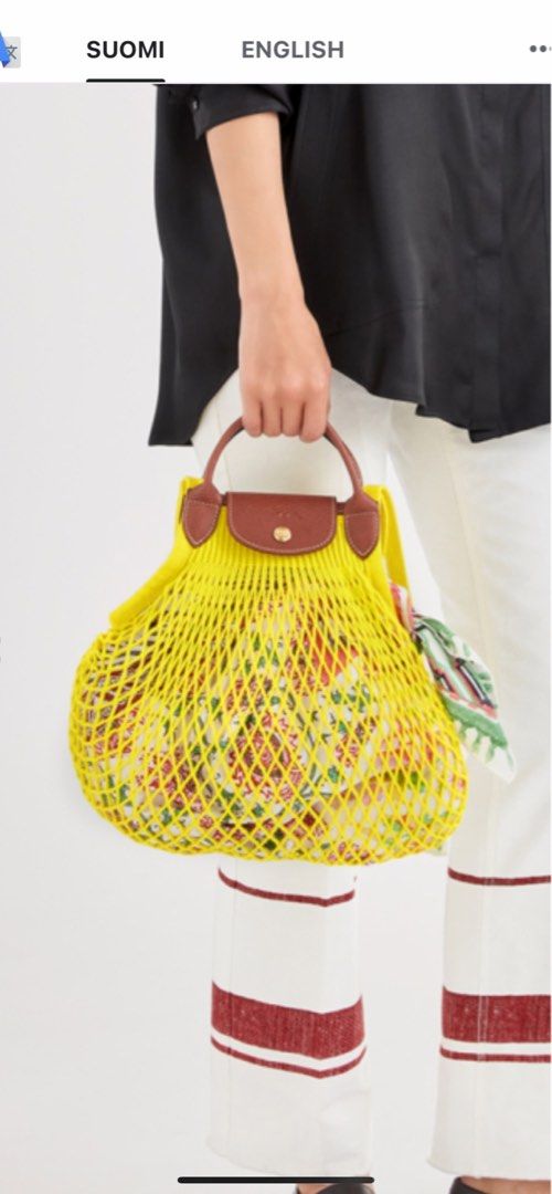 Fast sale! Longchamp Le Pliage Filet L Mesh Bag, Luxury, Bags & Wallets ...