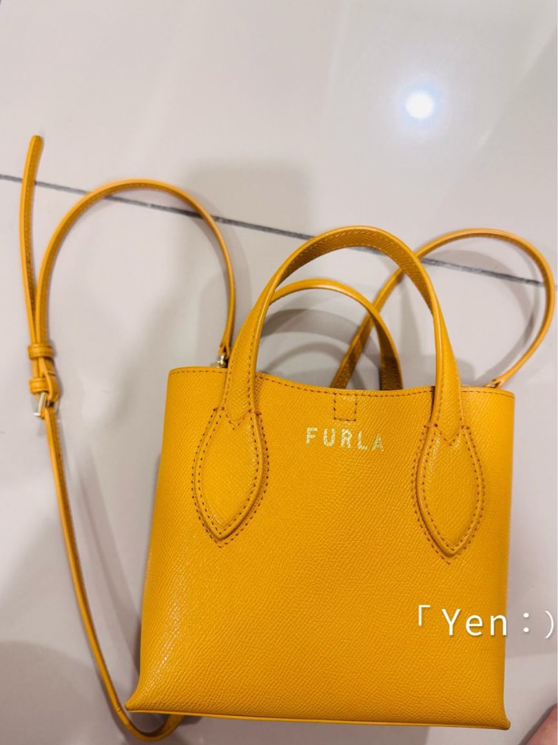 Furla Bag - Yellow, Women's Fashion, Bags & Wallets, Tote Bags on Carousell