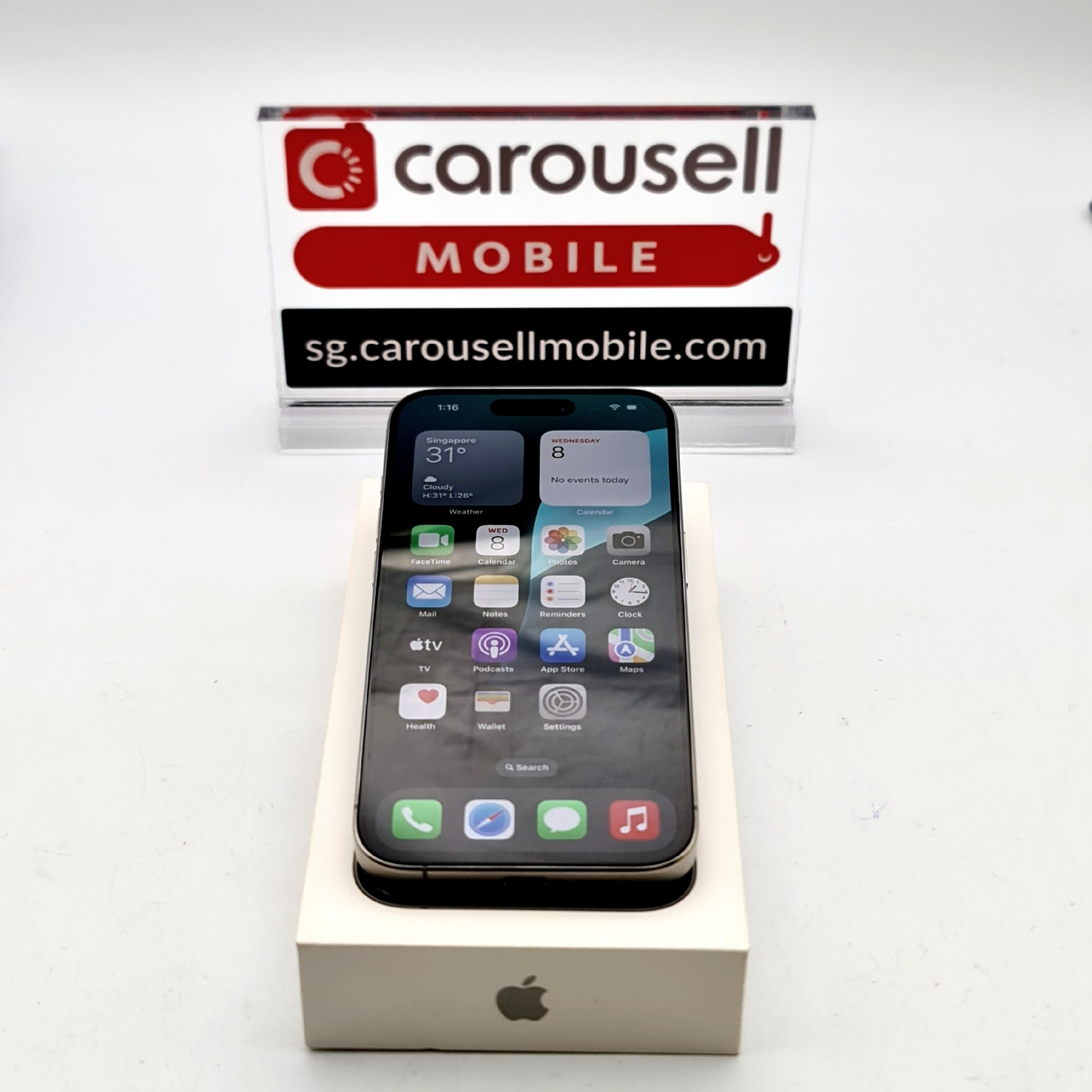 iPhone 15 Pro 256GB Natural Titanium, Mobile Phones & Gadgets, Mobile ...