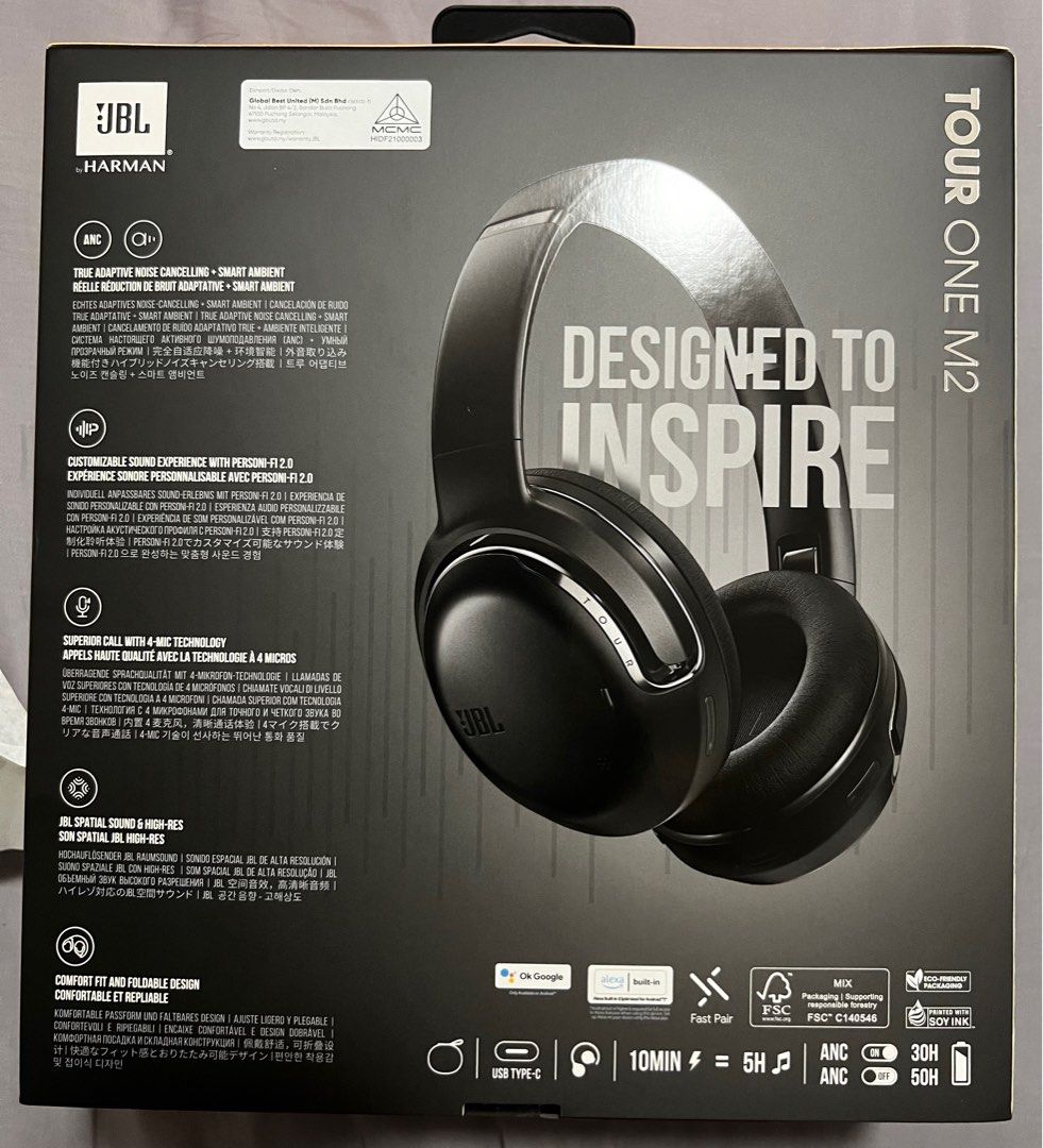 JBL Tour One M2 Headphones Unsealed Box, Audio, Headphones & Headsets ...