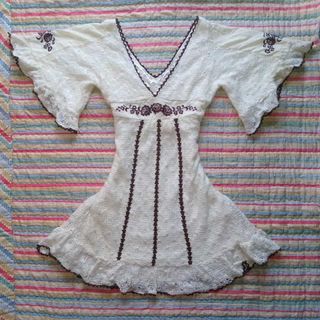 🌸 LIZ LISA Blue Striped Flowy Mini Dress 🌸, Women's Fashion, Dresses ...