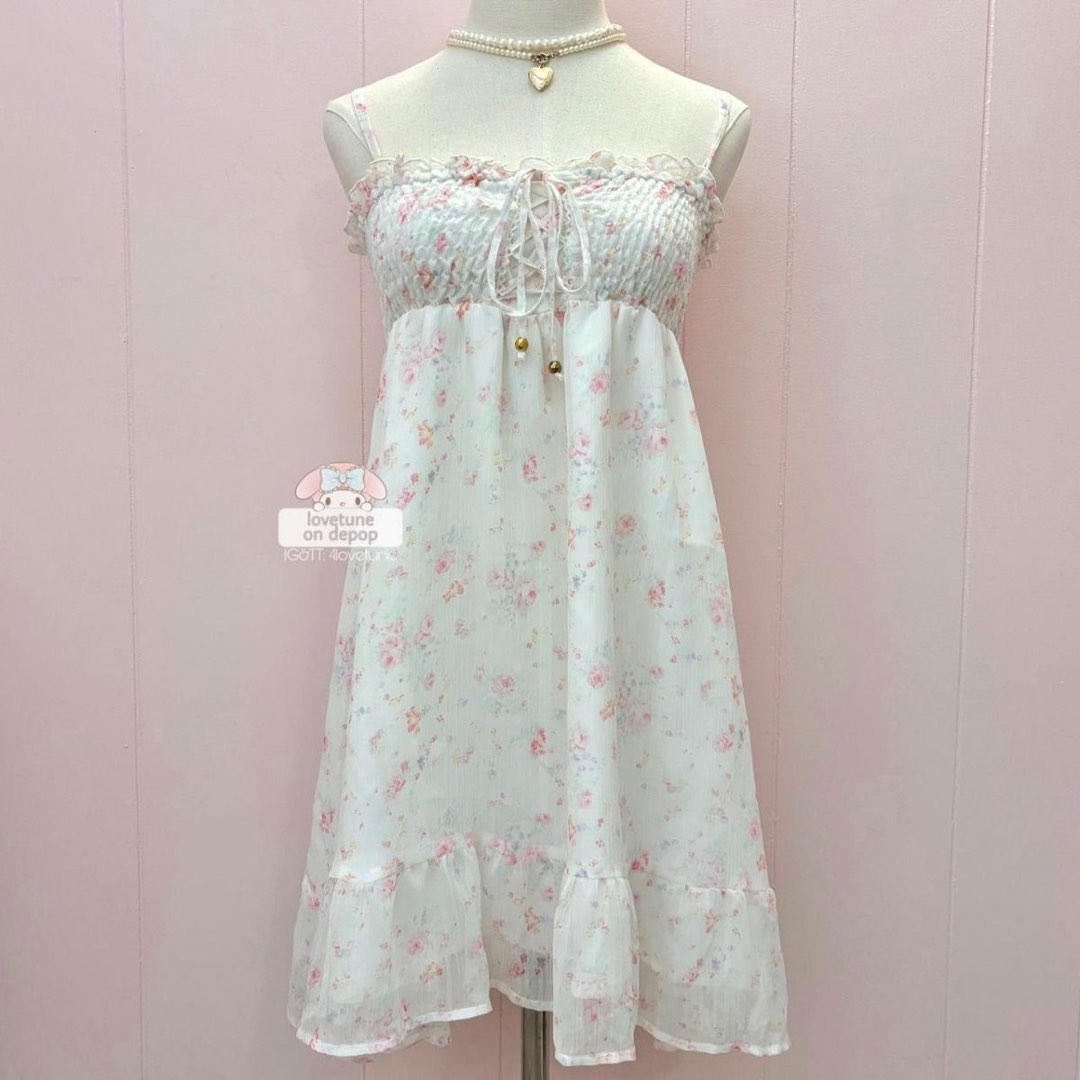 liz lisa sukapan neopolitan dainty floral chiffon ruffled himekaji ...