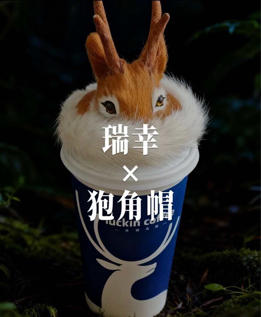 Luckin Coffee Deer Head Ornament, Furniture & Home Living, Home Decor ...