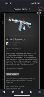 CS2 M4A4 Temukau Field Tested CS2 CSGO Knife Knives Skin, Video Gaming ...