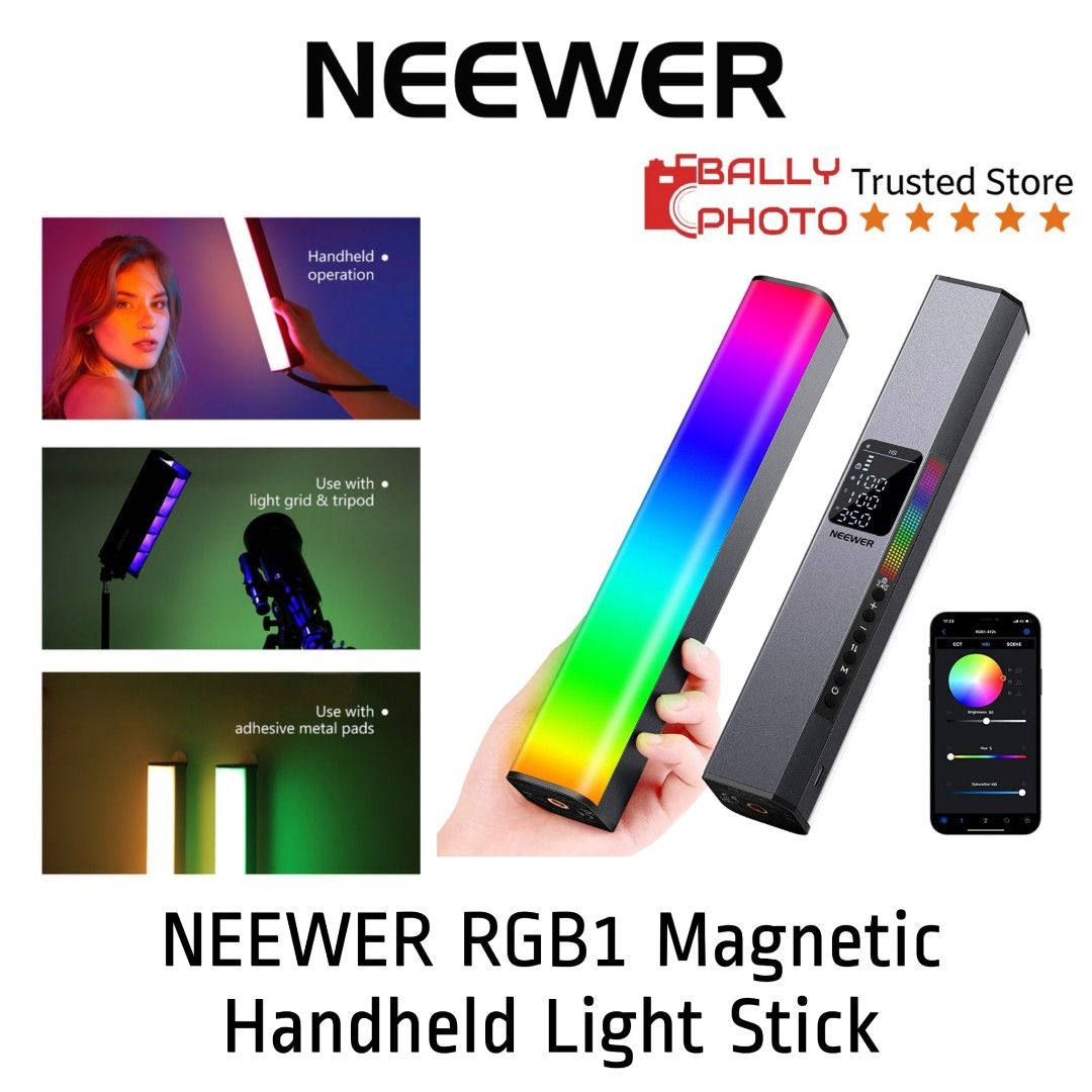 NEEWER RGB1 Magnetic Handheld Light Stick, Photography, Photography ...
