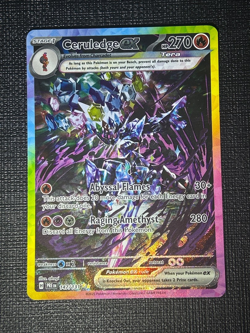 Pokemon TCG Card - Ceruledge EX 147/131 (Prismatic Evolutions SIR ...