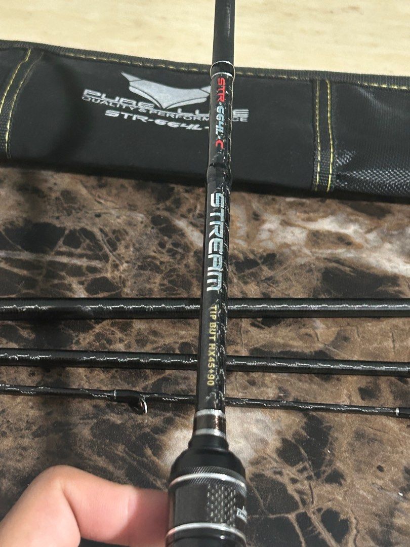 Pure Lure Stream STR-664L-C Fishing Rod BFS Baitcast Rod, Sports ...
