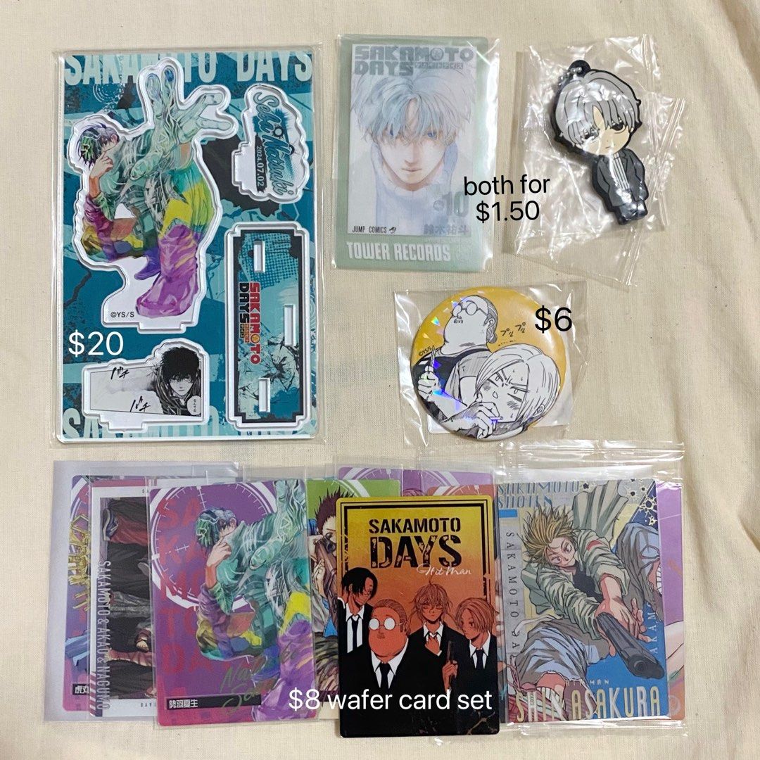 sakamoto days assorted merch natsuki mufuyu akira osaragi shin nagumo ...