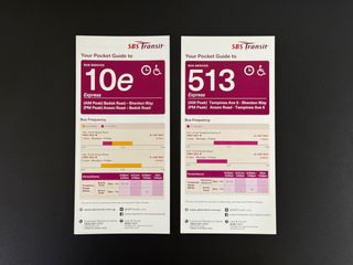 (BATCH 1) SBS Transit Bus Interchange Guide brochures, Hobbies & Toys ...
