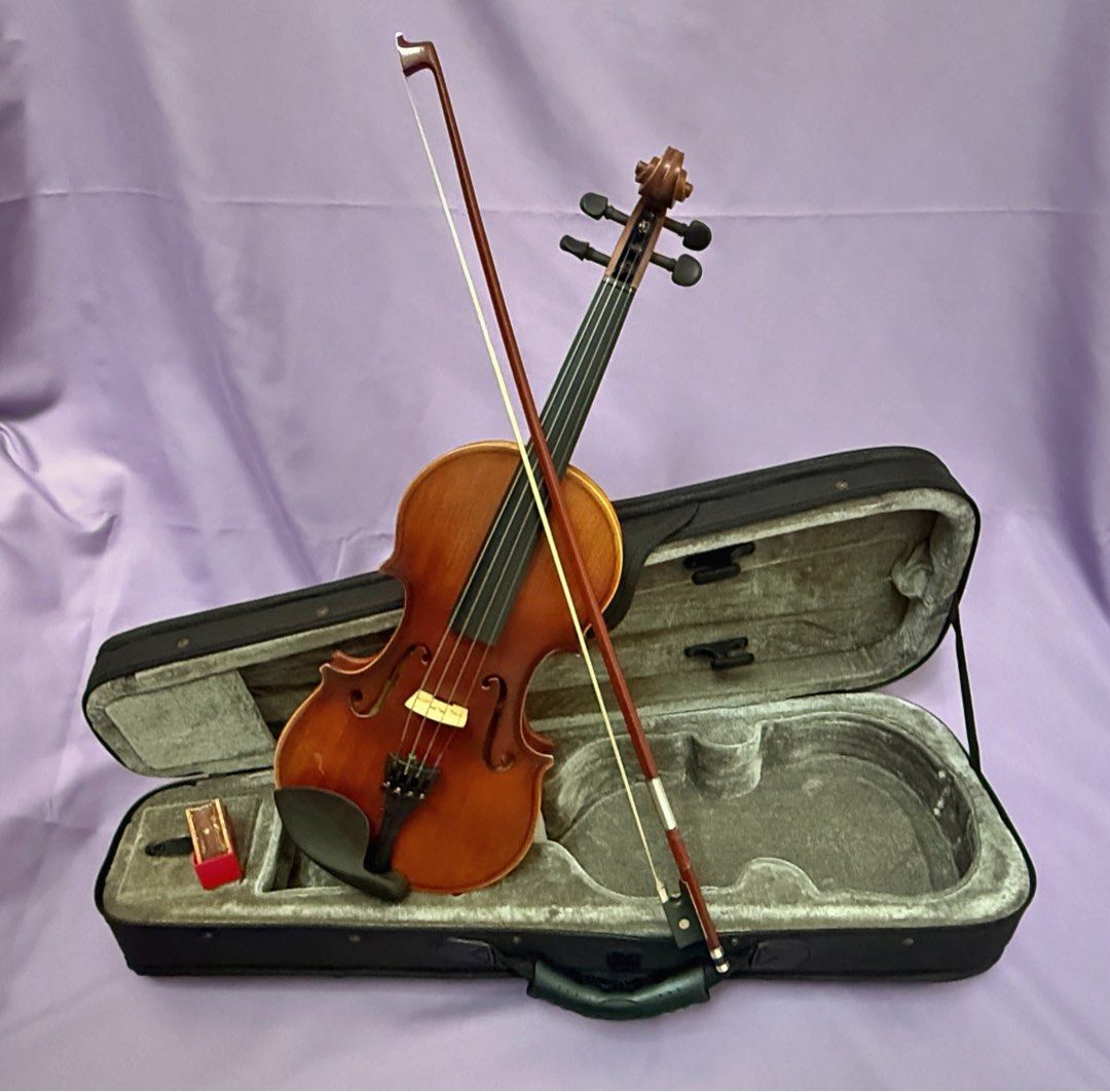 1/4 size USA Schaaf SVA-903 Handmade Violin with classic Case, Bow, Shoulder Rest & Rosin ...