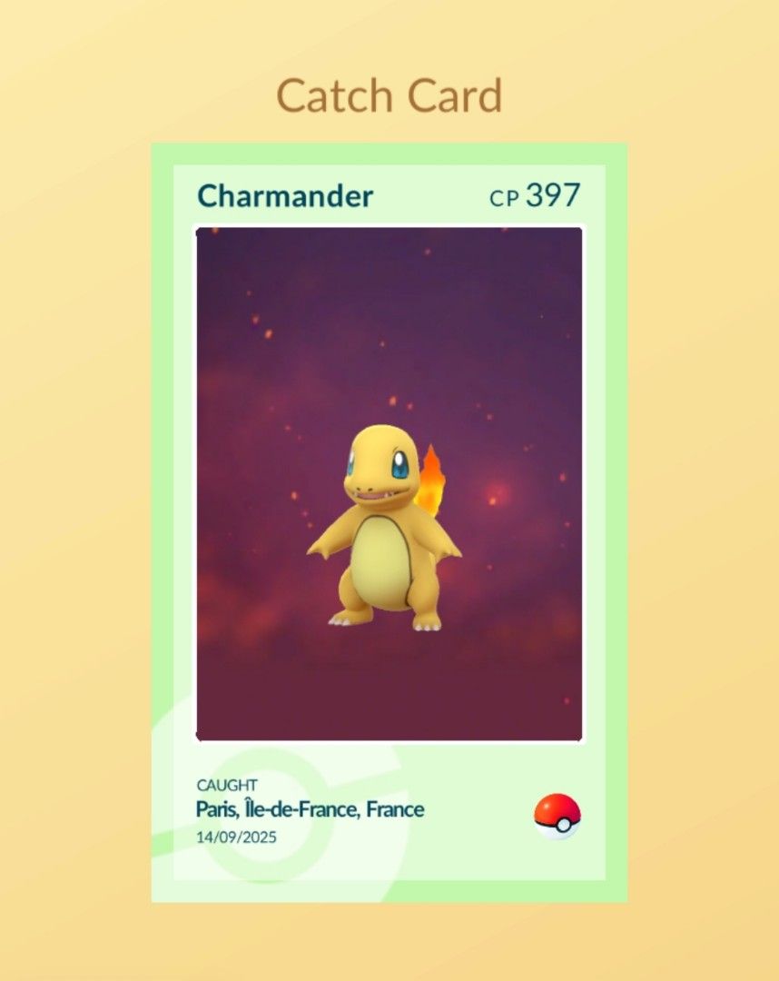 CHRISTMAS HOLIDAY SALE‼️Shiny Charmander Paris Background - Pokémon Go ...